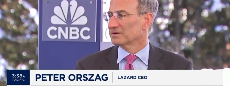 Peter Orszag on CNBC’s Squawk Box | Lazard